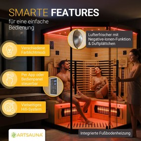 Artsauna Infrasauna Malmö 140, černá
