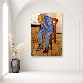 Obraz na plátně Starý muž ve smutku V. van Gogh - 60x90 cm