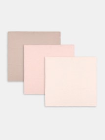 Sinsay - Sada mušelínových plen 3 pack - pastelová růžová