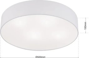 Orion DL7-627/4 Weiss Stropní svítidlo UFO bílé, průměr 50cm
