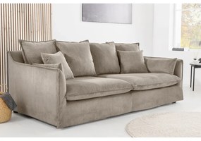 Massive home | Pohovka HEAVEN 200cm 3místná pružinová s odnímatelným potahem, šedozelená