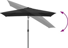 vidaXL Slunečník 200 x 300 cm pískově obdélníkový [44503] Barva: Červená