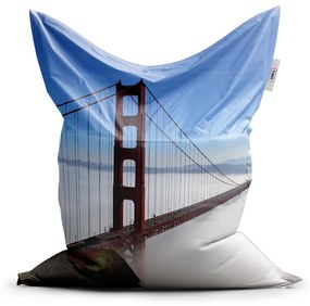 Sablio Sedací vak Classic Golden Gate v mlze - 150x100 cm