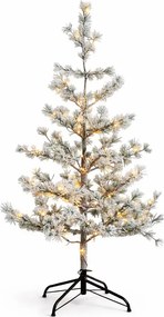 LED svítící stromeček Alfi, 120 cm, zasněžený