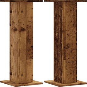 Stojany na rostliny 2 ks old wood 30x30x80 cm kompozitní dřevo 3307871