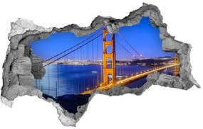 Wallmuralia Fototapeta díra na zeď 3D Most San Francisco 95x73 cm