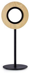 Originální designová stolní lampa Lens Circular Table  Originální designová stolní lampa Lens Circular Dekor: Přírodní bukové dřevo, Barva nohy: Matná…