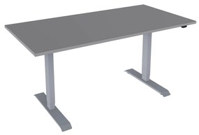NOBL Dynamic Elektr. nastavitelný polohovací stůl 160x80 Dynamic Dekor stolové desky: šedá, Barva podnože: šedá