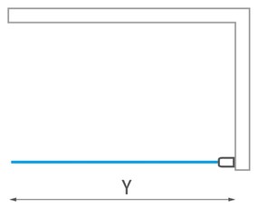Roth Bezrámová sprchová zástěna AI TWF - bez vaničky Varianta: šířka: 110 cm - (AI TWF 110200 NPE), Barva profilů a typ výplně: profily: černá (elox), výplň: transparent
