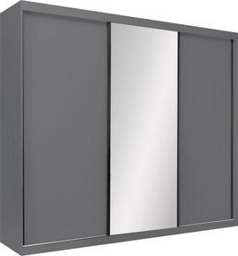 XXXLutz ŠATNÍ SKŘÍŇ S POSUVNÝMI DVEŘM, barvy grafitu, 250/215/59,5 cm P & B - Šatní skříně - 000885001512