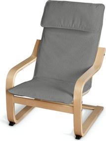 Sedák na dětské křeslo IKEA Poäng barva šedá látka sametová