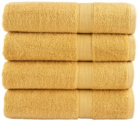 Prémiové ručníky SOLUND 4 ks zlaté 50x100 cm 600 g/m² 137282