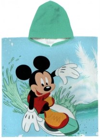 Dětské / chlapecké plážové pončo - osuška s kapucí Disney - Mickey Mouse - 100% bavlna s gramáží 320 gr./m² - 60 x 120 cm