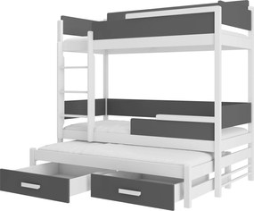 ADRK Furniture Patrová třílůžková postel QUEEN 180x80