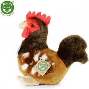 RAPPA Plyšová slepice 18 cm / ECO-FRIENDLY / od 0 měsíců