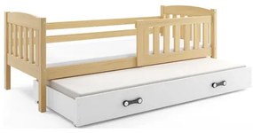 Dětská postel KUBUS s výsuvnou postelí 80x190 cm - borovice Ružové