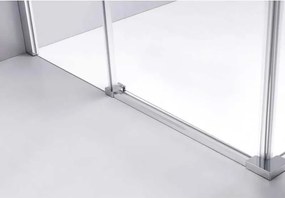 BPS-koupelny Čtvercový sprchový kout HYD-SK90B 90x90 chrom/transparent - bez vaničky