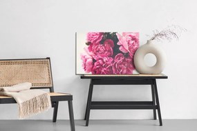Obraz Kytice Pivoňkových Růží Nedostatek Nedostatek Plátno Canvas 40x30