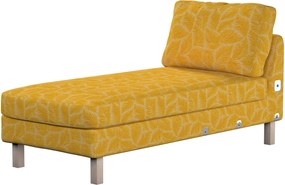 Potah na přídavný šezlong IKEA Karlstad, krátký barva žlutá látka pletený vzor, vzorované