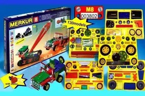 Merkur 8 stavebnice / 1405 dílů / 130 modelů / od 7 let