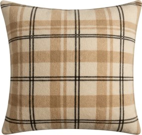 Mikroplyšový povlak na polštářek PLAID 45x45 cm, krémový