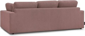 Růžová manšestrová pohovka 250 cm Belair – Bobochic Paris