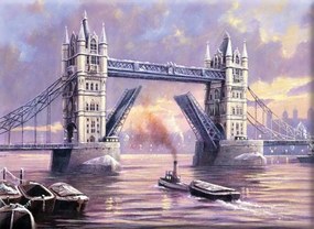 Royal Langnickel malování podle čísel - Tower Bridge, 40x30 cm