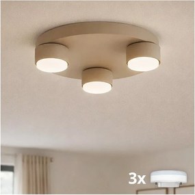Brilagi - LED Stropní svítidlo MONO 3xGX53/30W/230V pr. 30 cm béžová