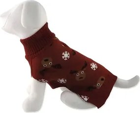 Dog Fantasy Winter Tale hnědá M / Svetr pro psy