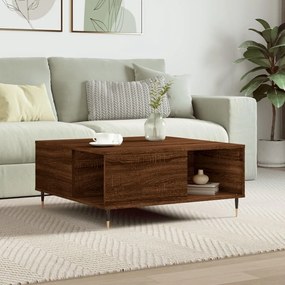 vidaXL Konferenční stolek 80 x 80 x 36,5 cm kompozitní dřevo [830773] Barva: hnědý dub