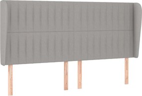 Box spring postel s matrací světle šedá 160 x 200 cm textil 3128133