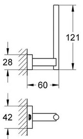 Grohe Držák toaletního papíru rezervního (40623001)