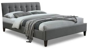 Čalouněná postel Vanessa 160x200, šedá, bez matrace