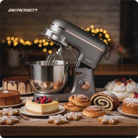 Berdsen 1400 W BD-756 3-v-1 planetární mixér kuchyňský robot 6l