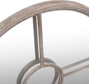 Zahradní zrcadlo pískové 60 x 4 cm železo kulaté do exteriéru 318359
