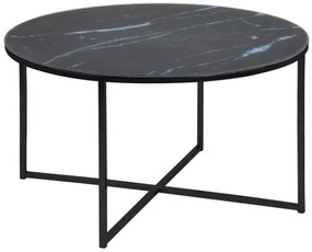 Actona Konferenční stolek Alisma mramor černý/černá
