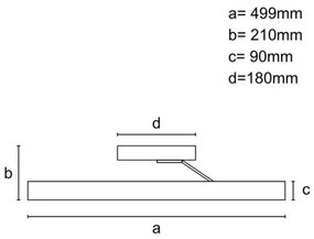 Brilagi - LED Stmívatelný přisazený lustr LED/86W/230V 3000-6500K zlatá + DO