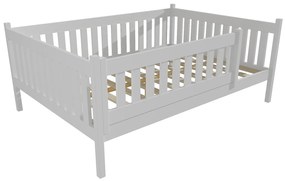 Dětská postel M 012 XL NEW* se zábranou (Barva dřeva: barva bílá, Rozměr: 120 x 200 cm)