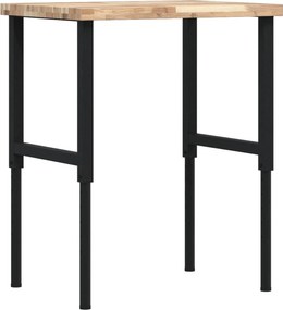 Pracovní stůl 80 x 60 x (73–99,5) cm masivní akácie obdélníkový 3309690