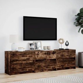 TV skříňka s LED kouřový dub 180 x 34 x 50 cm kompozitní dřevo 3307930