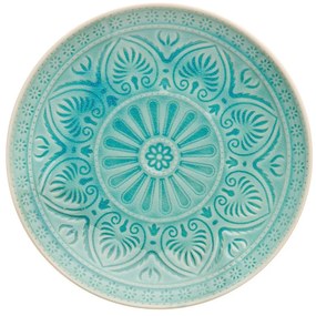 SUMATRA Talíř 21 cm - tyrkysová