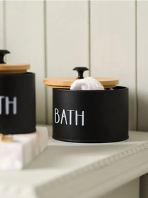 Sinsay - Úložná krabička s nápisem „Bath“ - černá