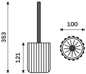 Nimco Toaletní WC kartáč AKAYA - AK 94