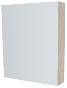 Mereo, Mereo Koupelnová zrcadlová skříňka 60 cm, galerka, 1x dvířka levá, Multidecor, Light Rock Hickory, MER-CN798G61LRH1