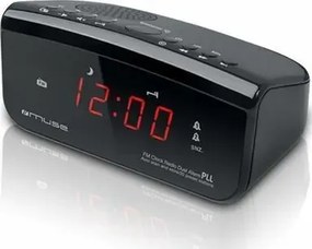 Muse M-12CR černá / Budík s rádiem / FM / PLL