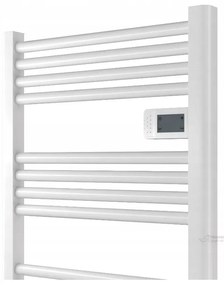 Erga Pago, elektrické topné těleso 540x960 mm s digitálním termostatem, 500W, bílá matná, ERG-LAV-GRZE-E-ALU-960540-WH