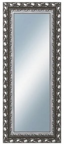DANTIK - Zarámované zrcadlo - rozměr s rámem cca 50x120 cm z lišty ROKOKO grafitová (2884)