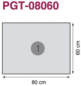 DIMEX | Plexisklo za kuchyňskou linku PGT-08060-066 | 80 x 60 cm | Achát