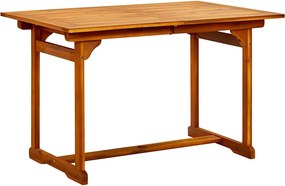 7dílný zahradní jídelní set masivní akáciové dřevo 120-170 cm 3079646