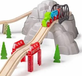 Bigjigs Rail Set vysokohorská dráha / 12 dílů / od 3 let